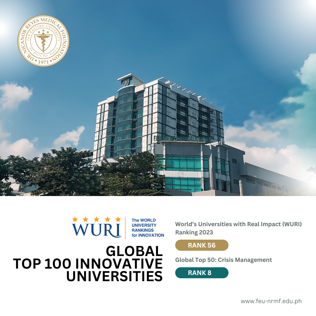 FEU-NRMF leads PH universities in 2023 WURI rankings | Far Eastern University - Dr. Nicanor ...